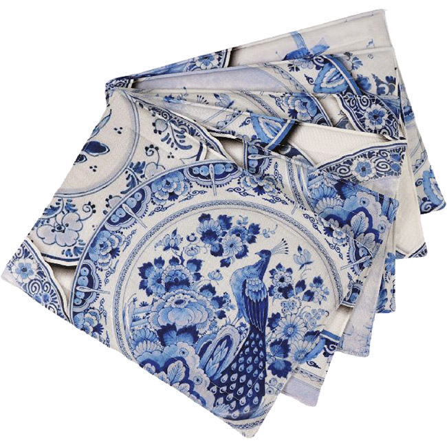 Delft Placemats, Set Of 6 - Binuns