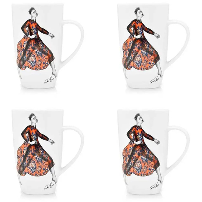 Dancing Girls Mug, Set Of 4 - Binuns South Africa