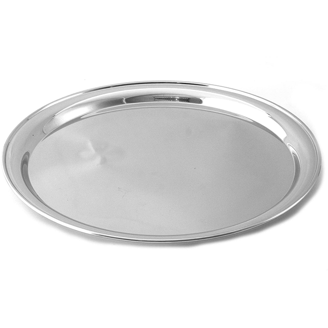 Stainless Steel Round Tray, 35cm - Binuns South Africa