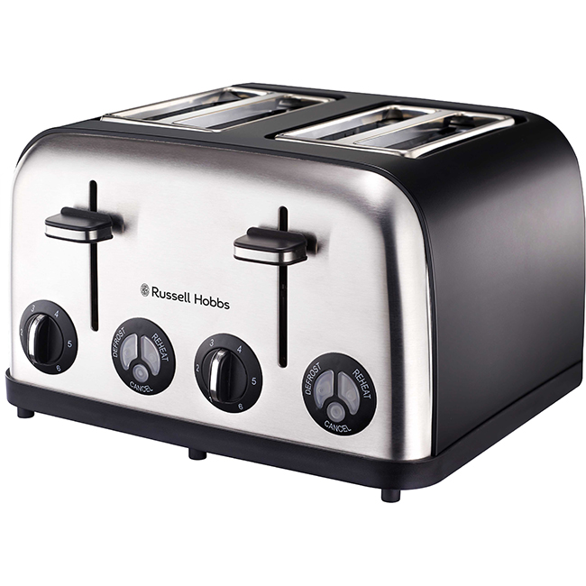 Matte Black 4 Slice Toaster - Binuns South Africa
