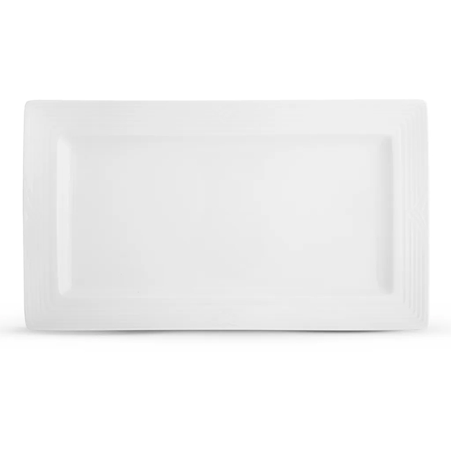Arctic White Rectangular Platter, 30cm - Binuns South Africa