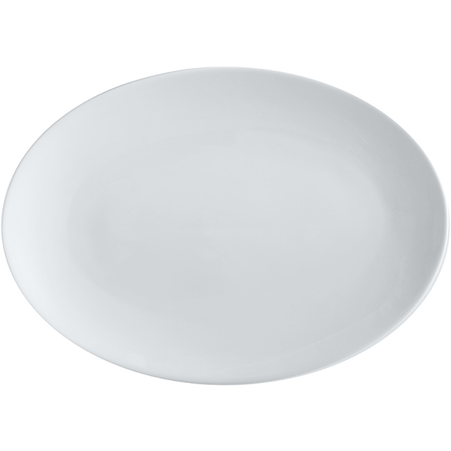 White Basics Oval Platter - Binuns South Africa