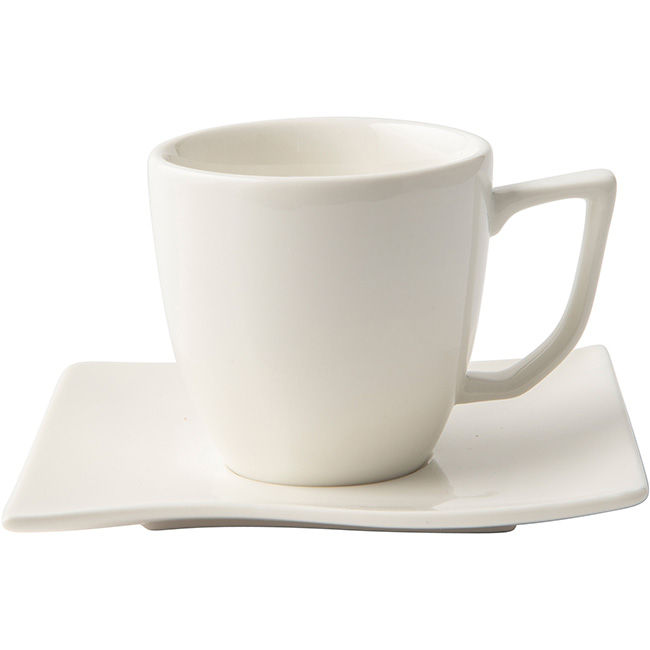 Square Tea Cup & Saucer - Binuns South Africa
