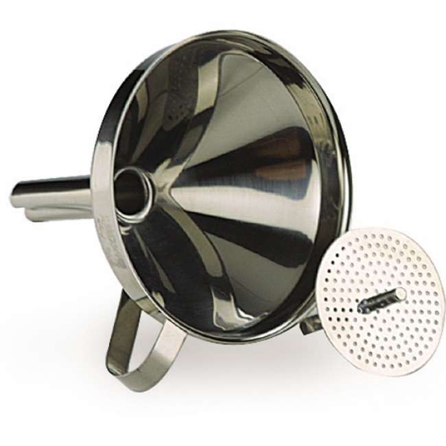 Clasica Stainless Steel Funnel With Strainer - Binuns