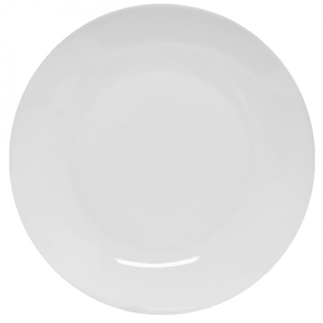 Just White Coupe Side Plate, 19cm - Binuns