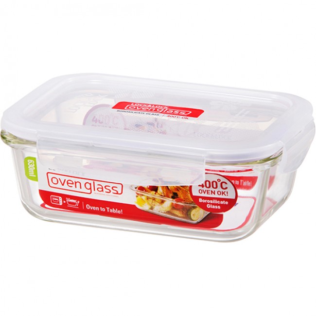 Euro Rectangular Glass Container - Binuns South Africa