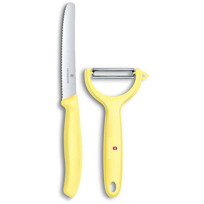 Swiss Classic Trend Colours Tomato Knife & Peeler Set - Binuns South Africa