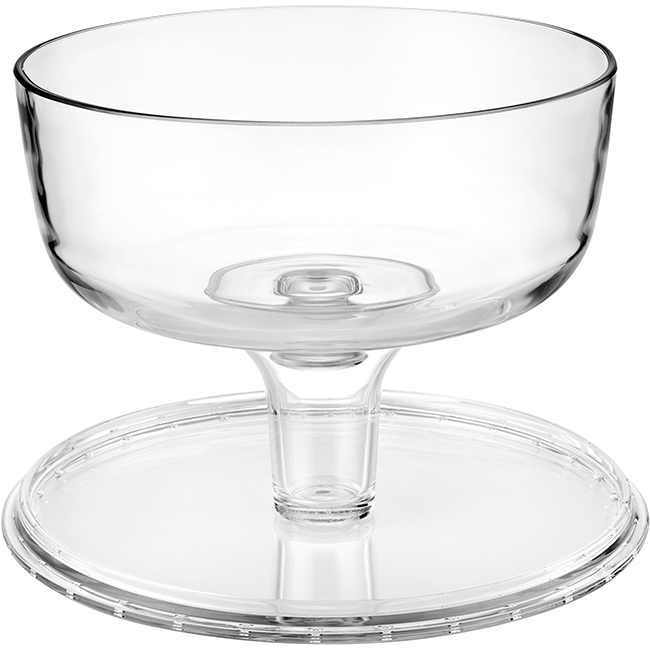 Palladio 3-in-1 Footed Glass Plate with Dome - Binuns South Africa