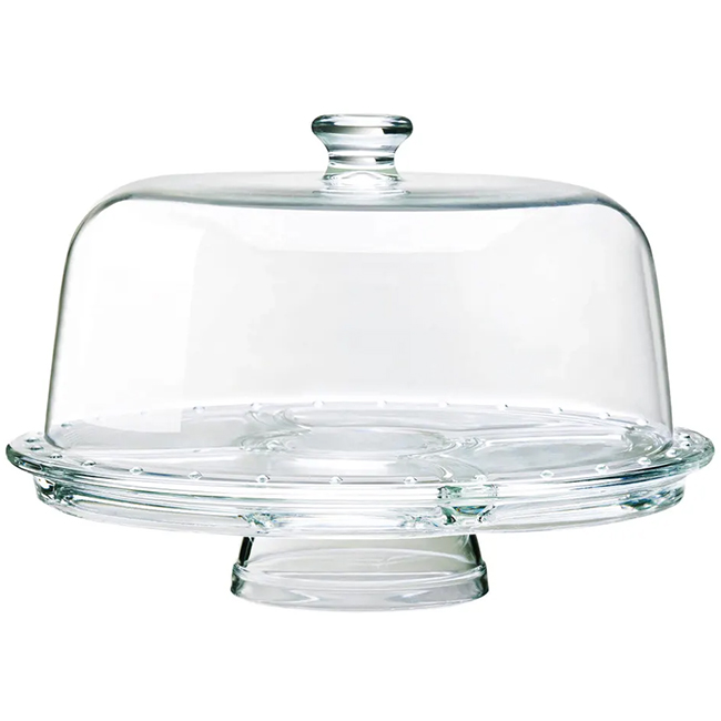 Palladio 6-in-1 Footed Glass Plate with Dome - Binuns South Africa