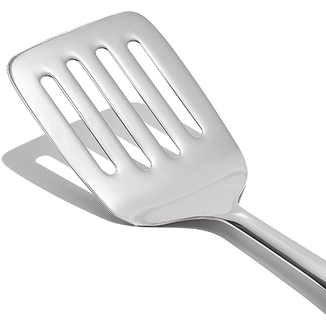 Stainless Steel Slotted Turner With Non-Slip Touchpoint Grip - Binuns