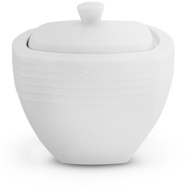 Arctic White Square Sugar Bowl - Binuns South Africa