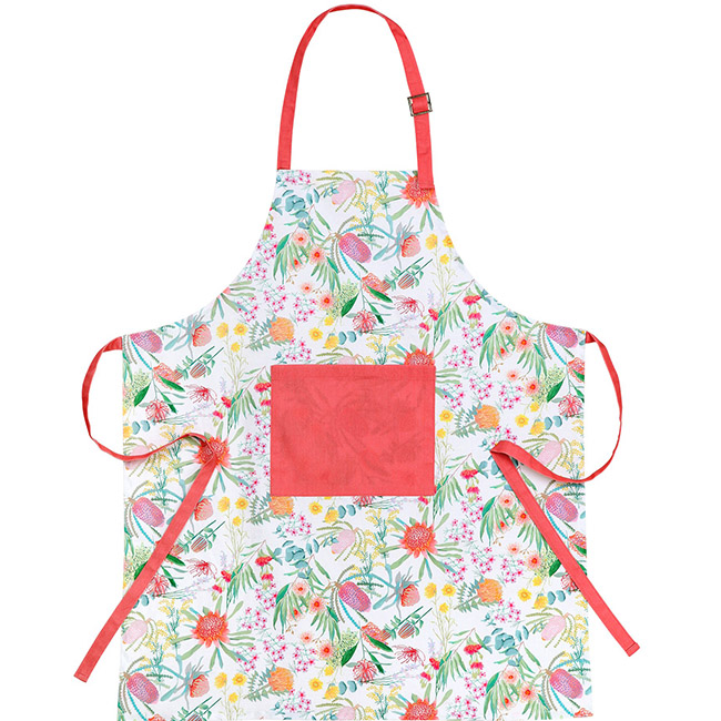 Royal Botanic Gardens Native Blooms Cotton Apron - Binuns South Africa