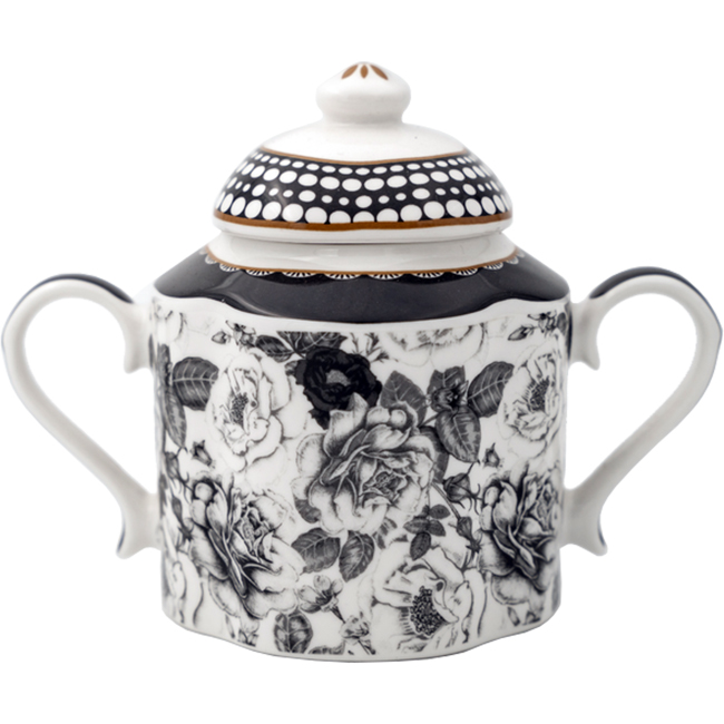 Black Rose Sugar Pot - Binuns South Africa