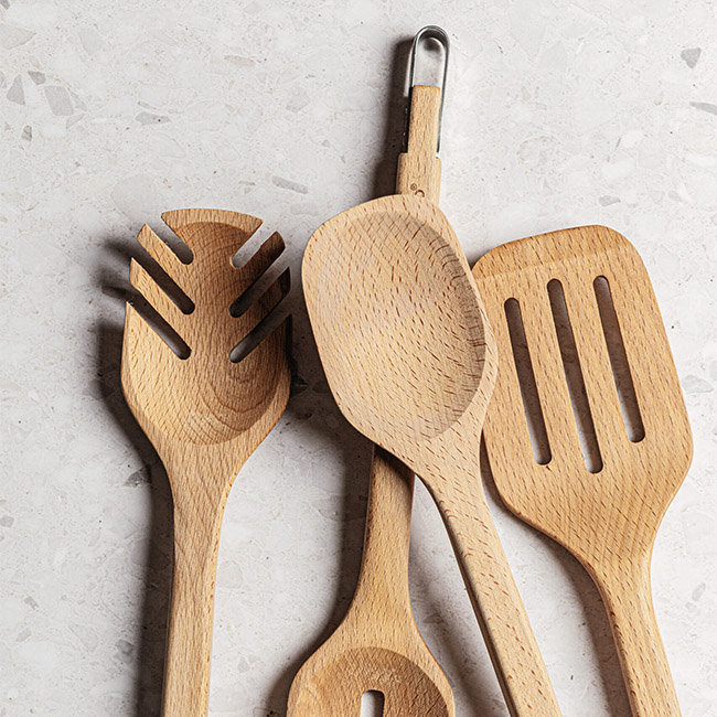 Premium Beechwood Pasta Spoon - Binuns