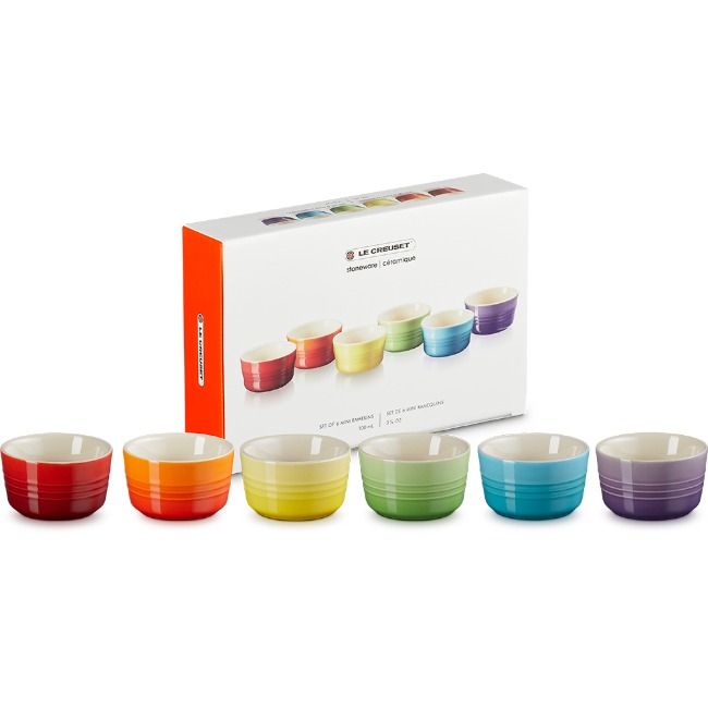 Rainbow Collection Mini Ramekins, Set of 6 - Binuns South Africa