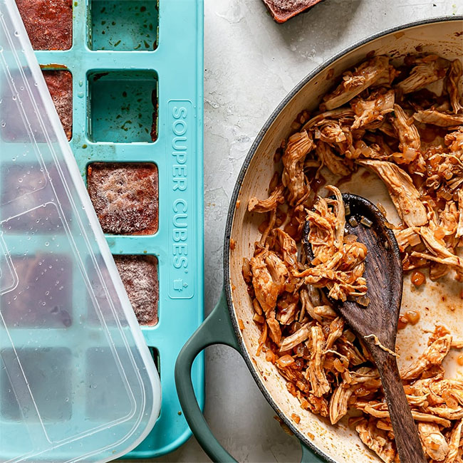 2 Tablespoon Silicone Food Storage Tray With Lid - Binuns