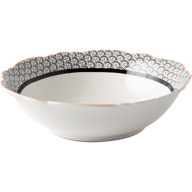 Midnight Bloom Serving Bowl, 23cm - Binuns South Africa